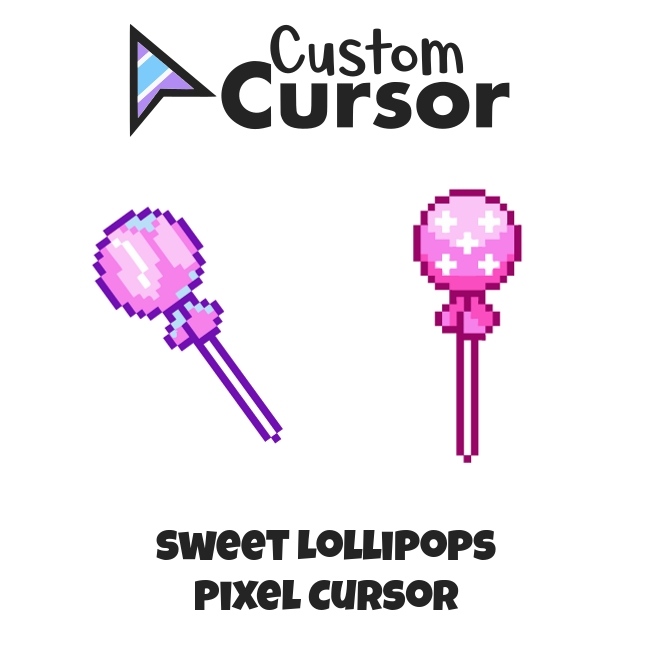 Sweet Lollipops Pixel cursor – Custom Cursor