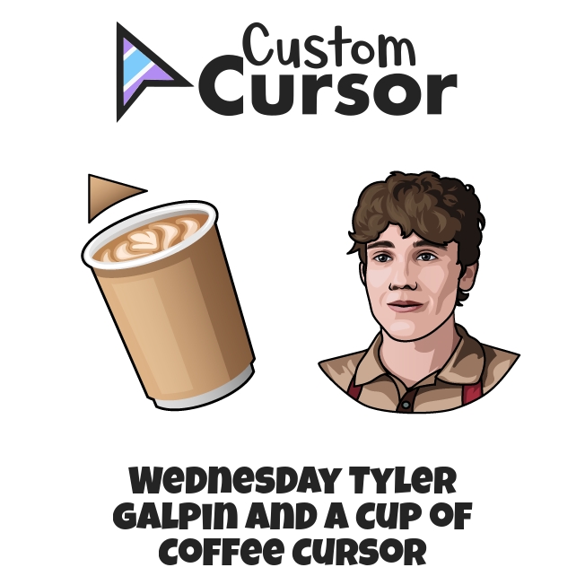 Wednesday Tyler Galpin y una Taza de Café cursor – Custom Cursor