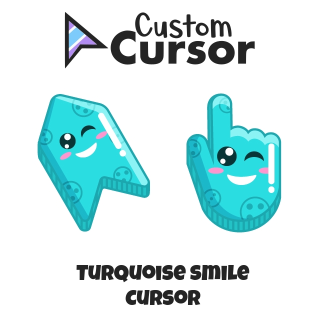 Turquoise Smile cursor – Custom Cursor