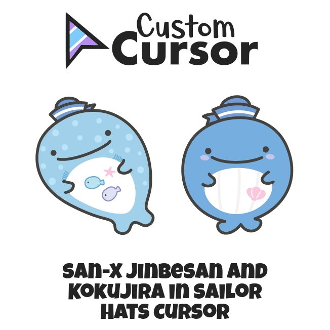 San-X Jinbesan and Kokujira in Sailor Hats cursor – Custom Cursor