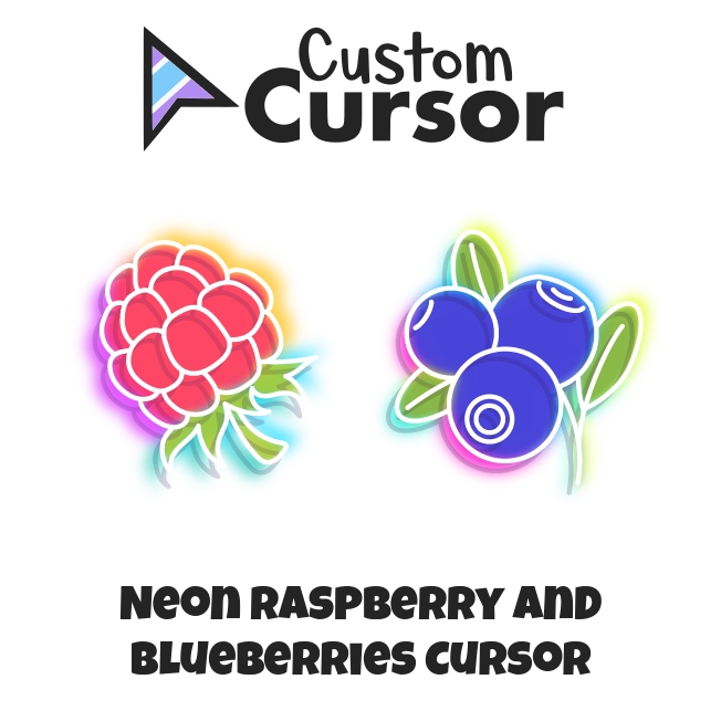 Neon Raspberry and Blueberries курсор пак – Custom Cursor
