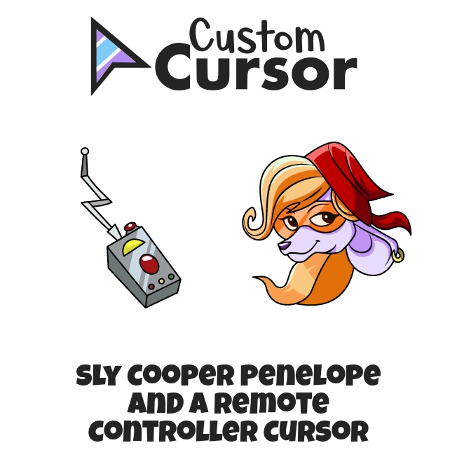 Sly Cooper Penelope and a Remote Controller cursor – Custom Cursor