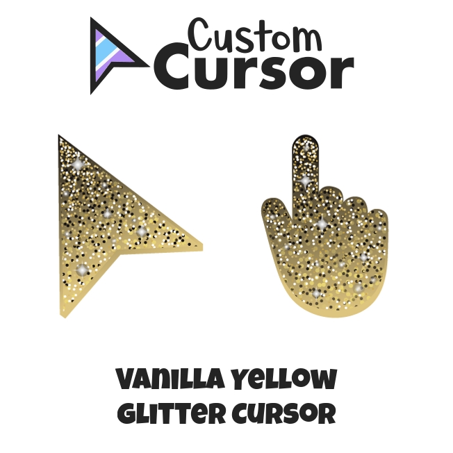 Vanilla Yellow Glitter cursor – Custom Cursor