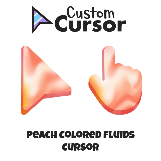 Peach Colored Fluids cursor – Custom Cursor