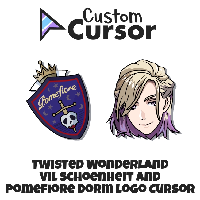 Twisted Wonderland Vil Schoenheit et le Logo de Pomefiore Curseur ...