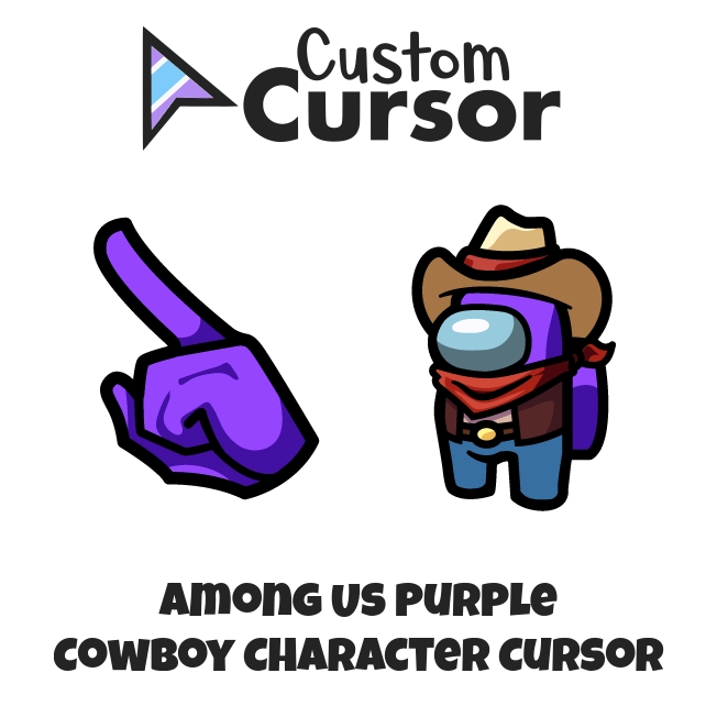 Among Us Purple Cowboy Character курсор пак – Custom Cursor
