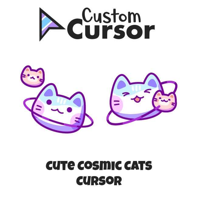 Cute Cosmic Cats cursor – Custom Cursor