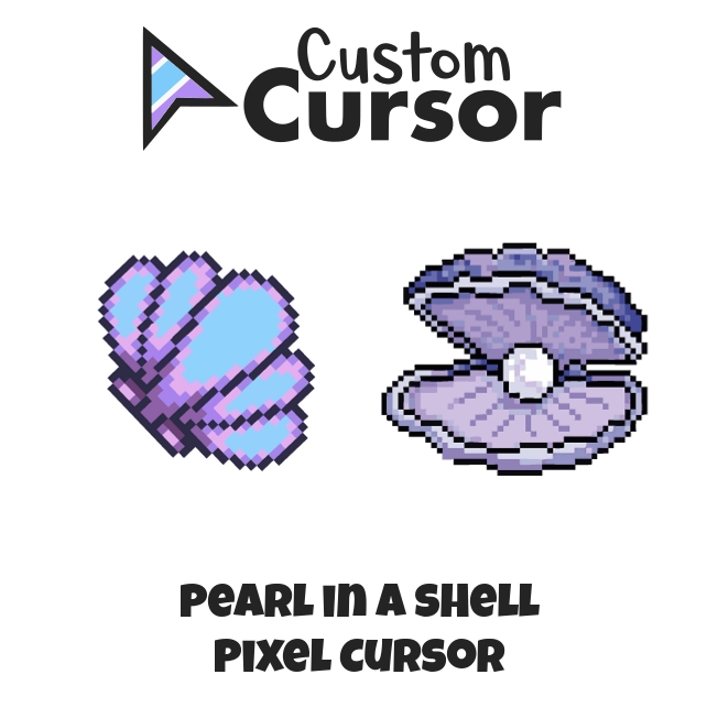 Pearl in a Shell Pixel cursor – Custom Cursor