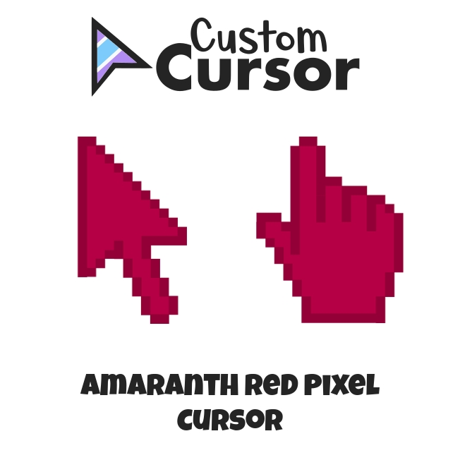 Amaranth Rojo Pixel cursor – Custom Cursor