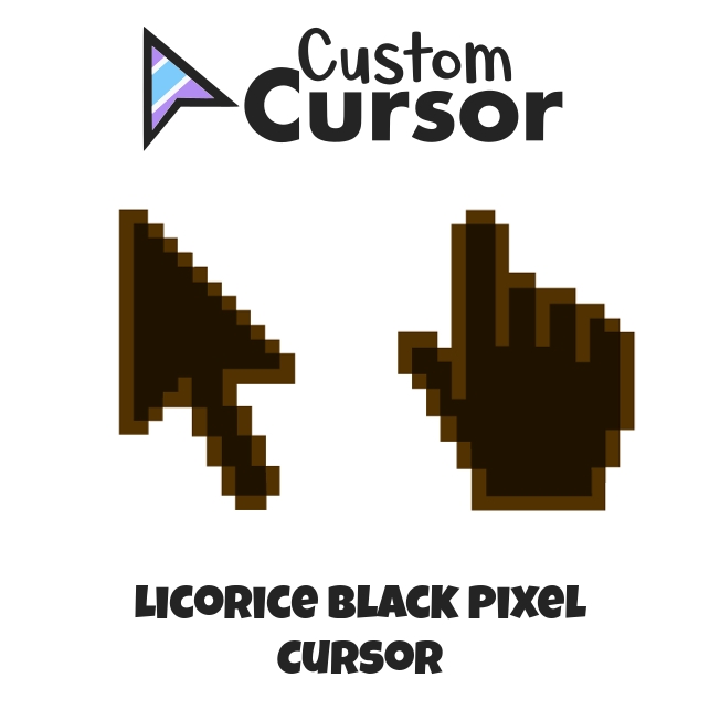 Licorice Black Pixel cursor – Custom Cursor