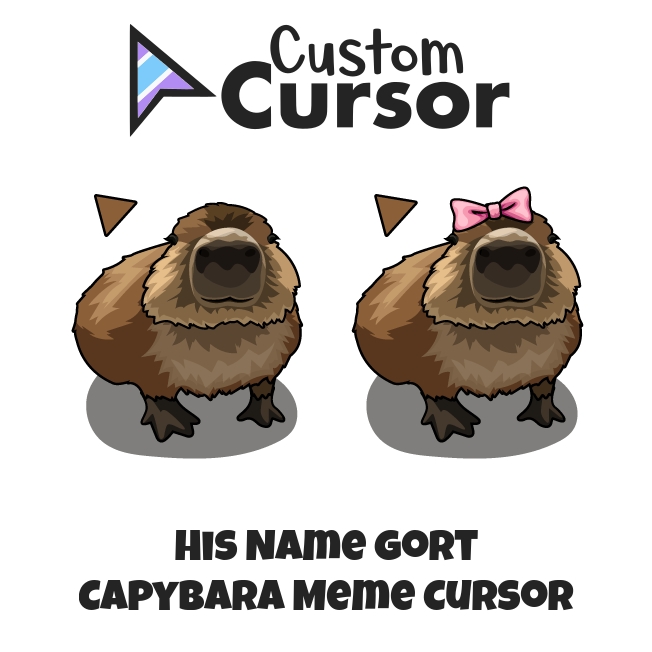 Carpincho His Name Gort Meme cursor – Custom Cursor