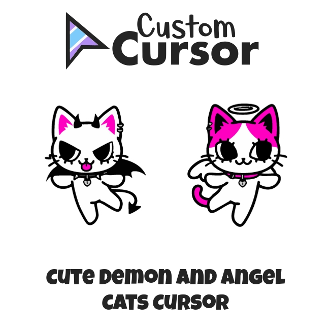 Cute Demon and Angel Cats cursor – Custom Cursor