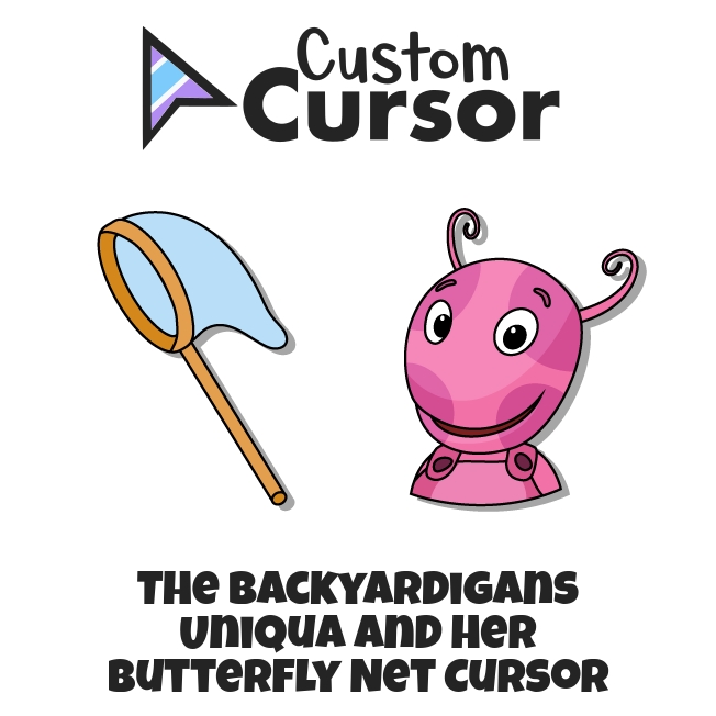 The Backyardigans Uniqua and her Butterfly Net cursor – Custom Cursor