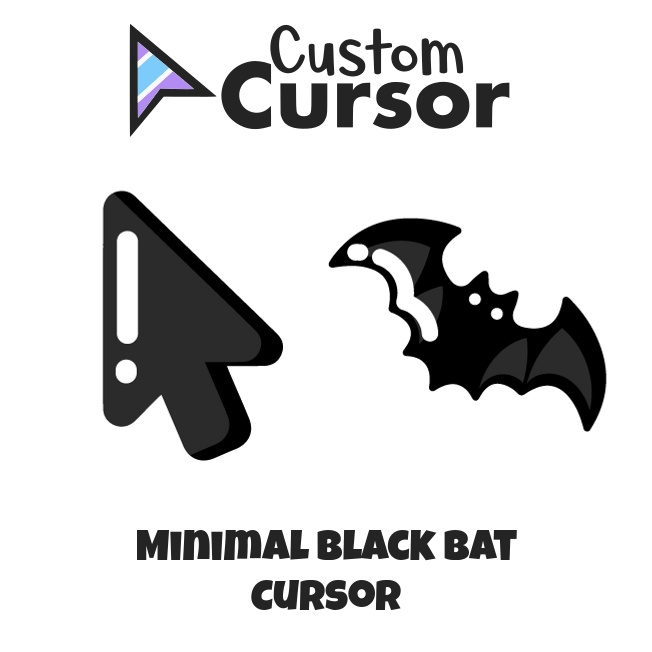 Minimal Black Bat cursor – Custom Cursor
