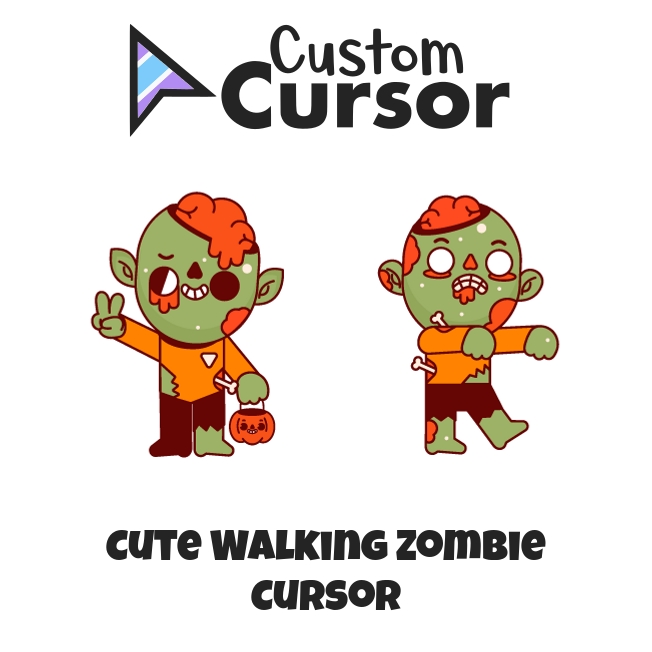 Cute Walking Zombie cursor – Custom Cursor
