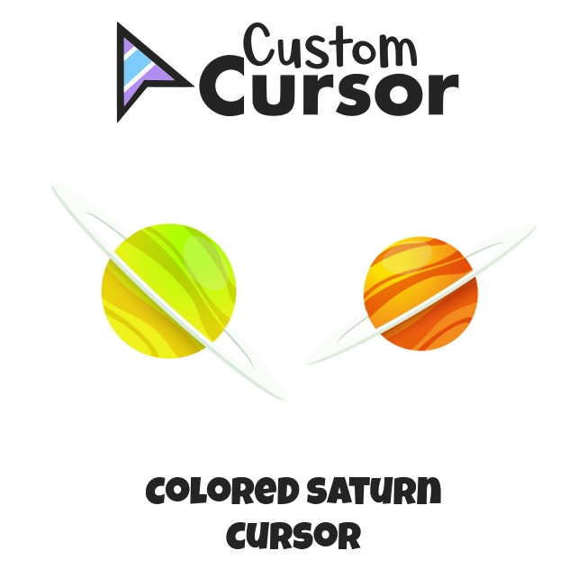 Colored Saturn cursor – Custom Cursor