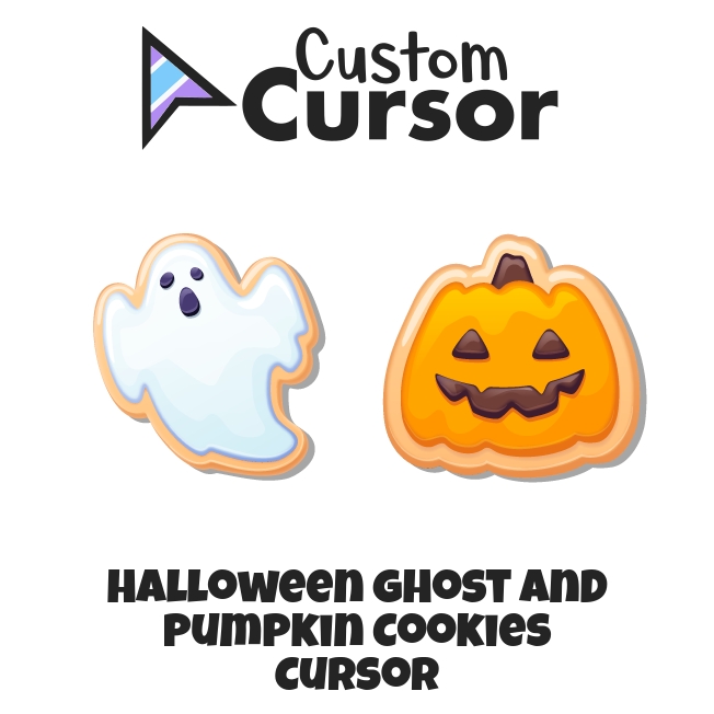 Halloween Ghost and Pumpkin Cookies курсор пак – Custom Cursor