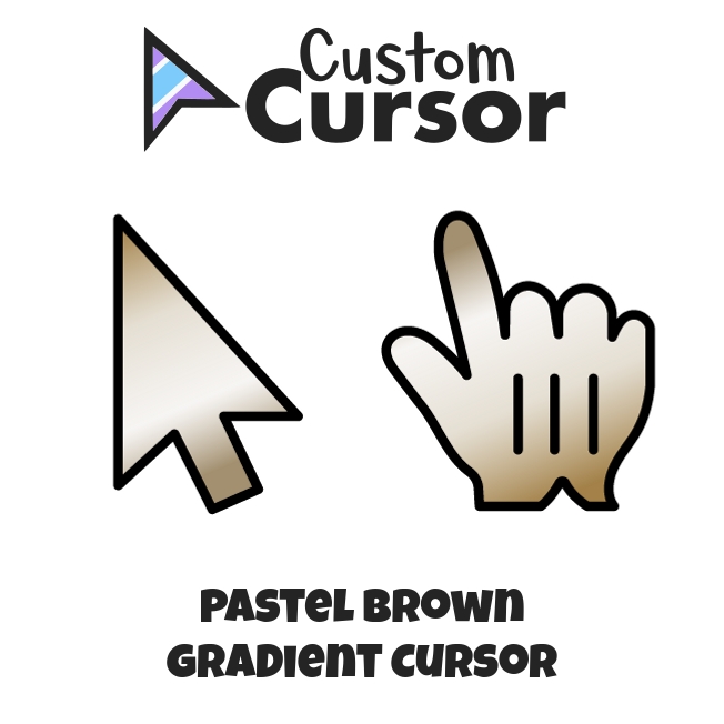 Pastel Brown Gradient cursor – Custom Cursor