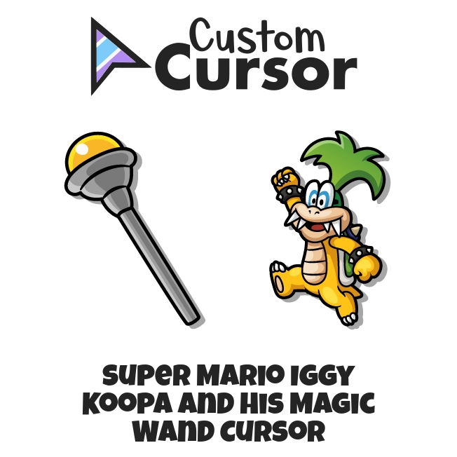 Super Mario Iggy Koopa and his Magic Wand cursor – Custom Cursor