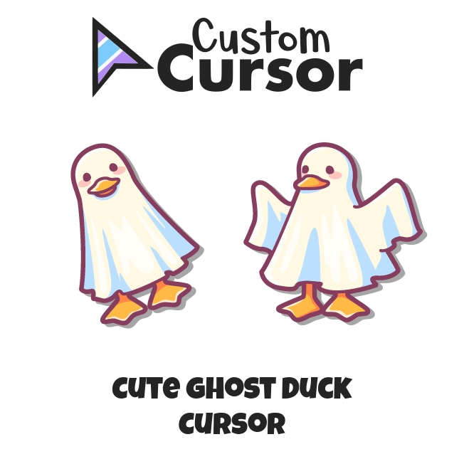 Cute Ghost Duck cursor – Custom Cursor