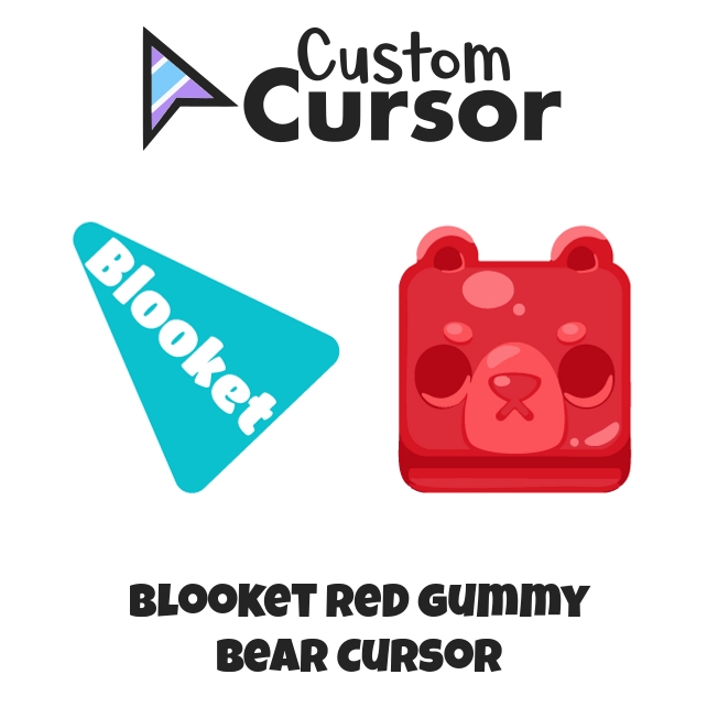 Blooket Red Gummy Bear cursor – Custom Cursor