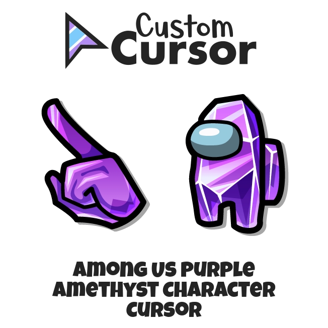 Among Us Purple Amethyst Character cursor – Custom Cursor
