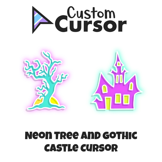 Neon Tree and Gothic Castle cursor – Custom Cursor