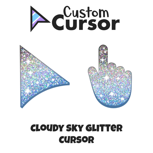 Cloudy Sky Glitter cursor – Custom Cursor