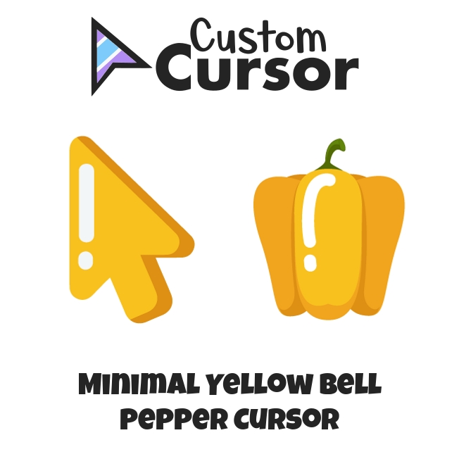 Minimal Yellow Bell Pepper cursor – Custom Cursor