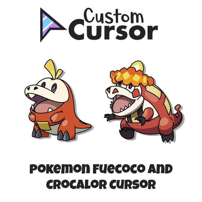 Pokemon Fuecoco y Crocalor cursor – Custom Cursor