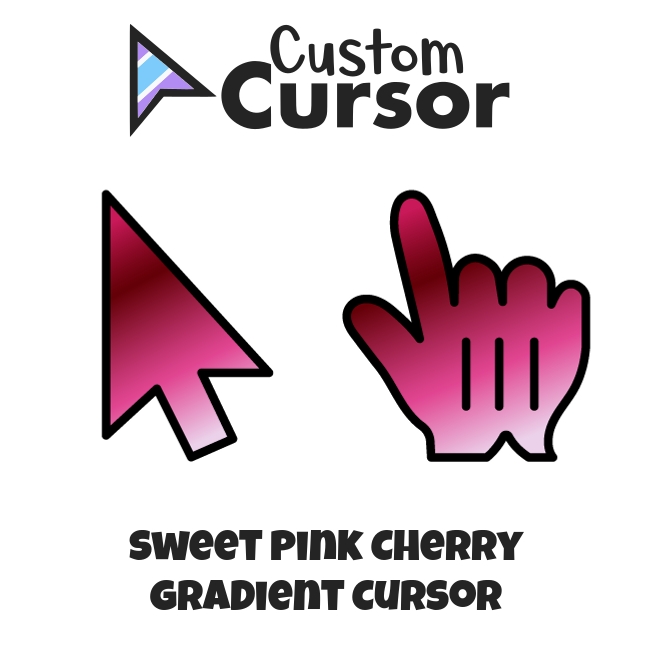 Sweet Pink Cherry Gradient cursor – Custom Cursor
