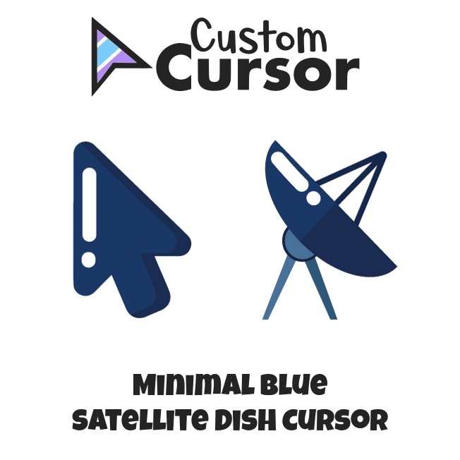 Minimal Antena Parabólica Azul cursor – Custom Cursor