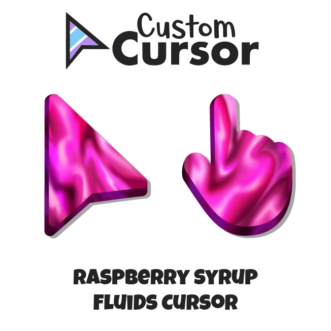 Raspberry Syrup Fluids cursor – Custom Cursor