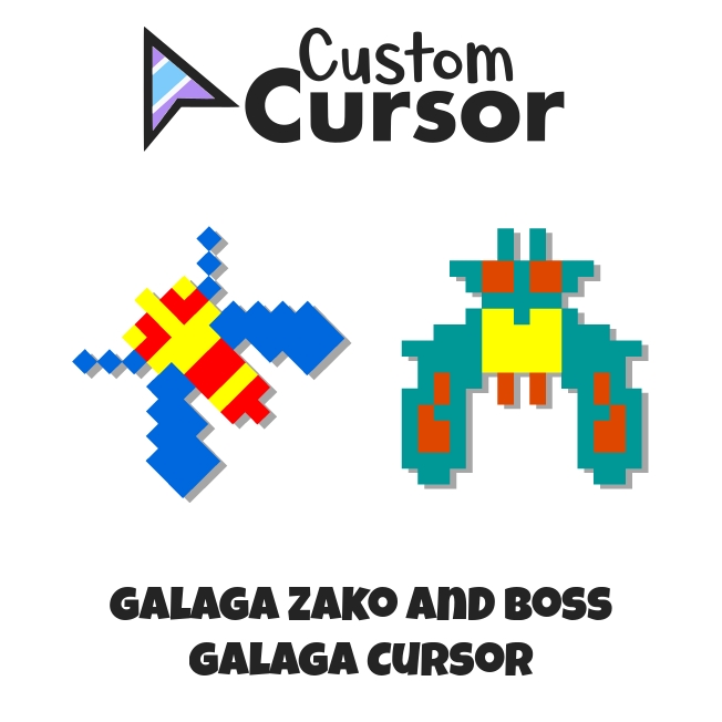Galaga Zako and Boss Galaga cursor – Custom Cursor