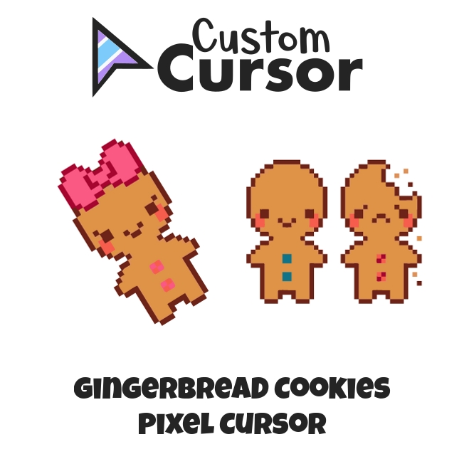 Gingerbread Cookies Pixel cursor – Custom Cursor