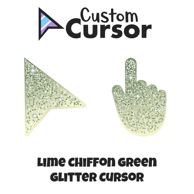 Citron Chiffon Vert Glitter Curseur – Custom Cursor