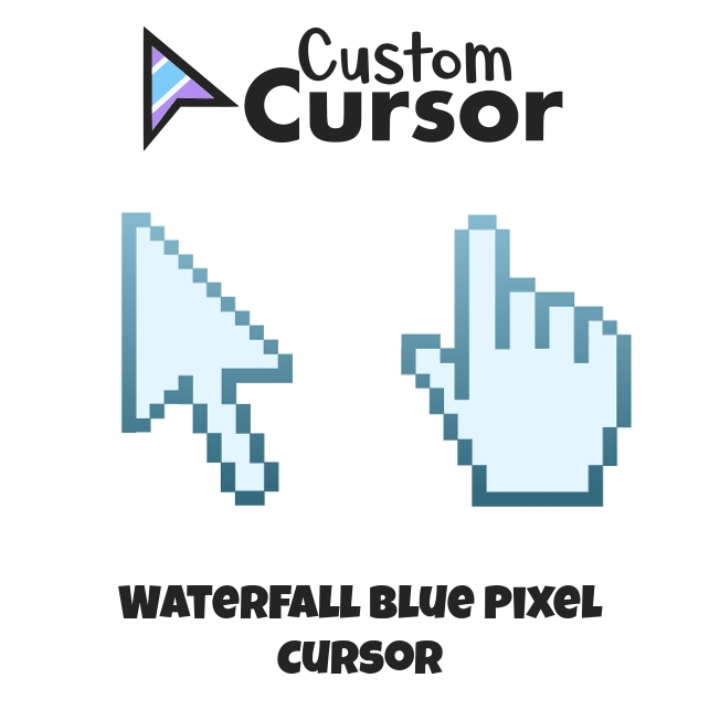 Cascade Bleu Pixel Curseur – Custom Cursor