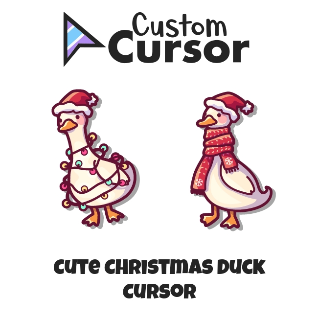 Cute Christmas Duck cursor – Custom Cursor