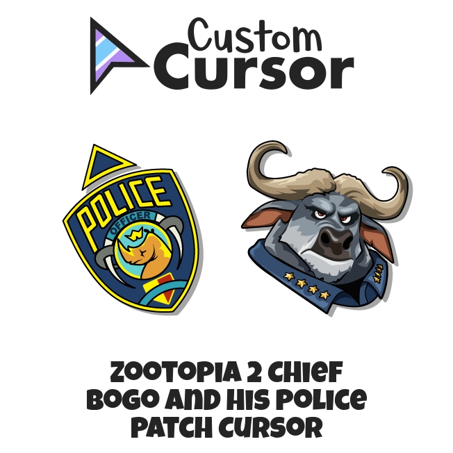Zootopia 2 Chief Bogo and his Police Patch cursor – Custom Cursor