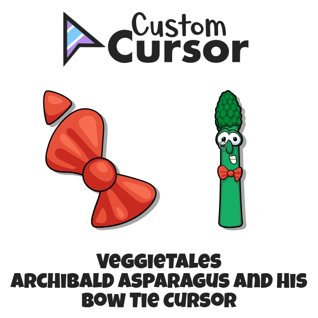 VeggieTales Archibald Asparagus and his Bow Tie cursor – Custom Cursor