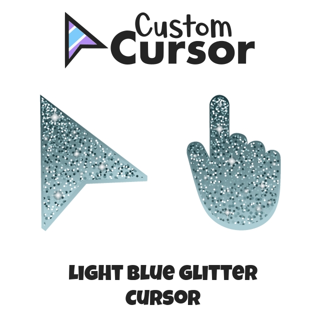 Light Blue Glitter cursor – Custom Cursor