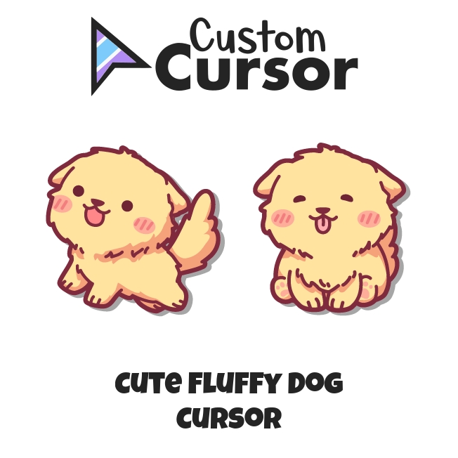 Lindo Perro Esponjoso cursor – Custom Cursor