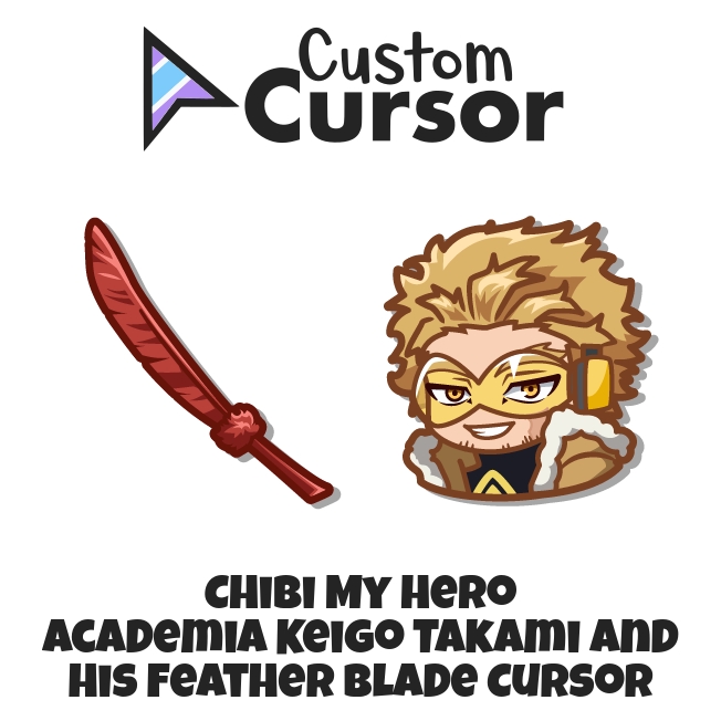 Chibi My Hero Academia Keigo Takami and his Feather Blade cursor ...