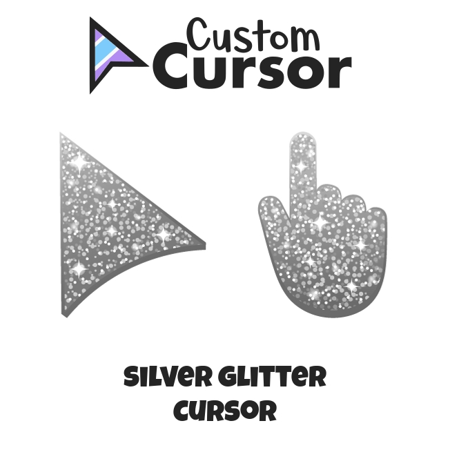 Silver Glitter cursor – Custom Cursor