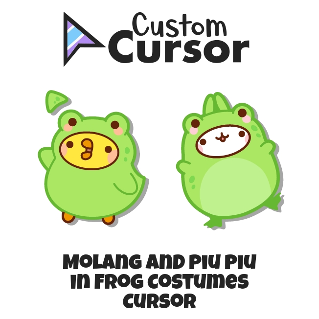 Molang and Piu Piu in Frog Costumes cursor – Custom Cursor