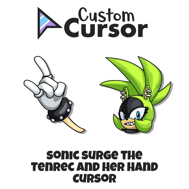 Sonic Surge the Tenrec and her Hand cursor – Custom Cursor