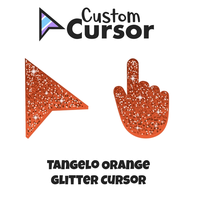 Tangelo Orange Glitter cursor – Custom Cursor