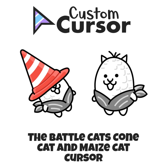 The Battle Cats Cone Cat and Maize Cat cursor – Custom Cursor