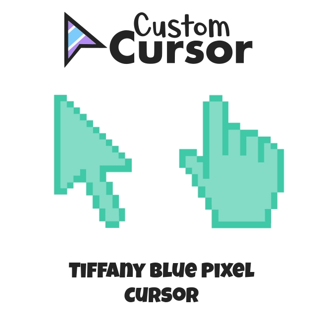 Tiffany Blue Pixel cursor – Custom Cursor