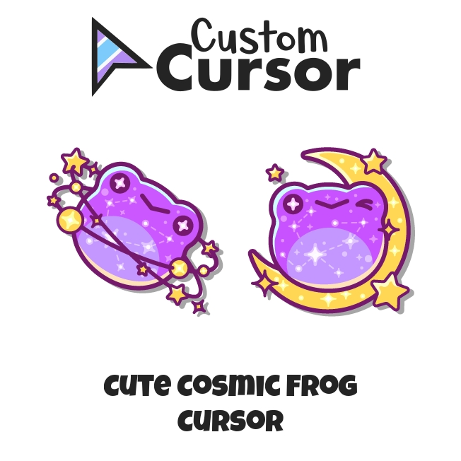 Cute Cosmic Frog cursor – Custom Cursor